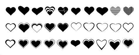 좋아요 및 하트 아이콘 세트입니다 라이브 스트림 채팅 채팅 좋아요 소셜 넷 Як 빨간 심장 웹 버튼은 흰색 배경에 고립되어