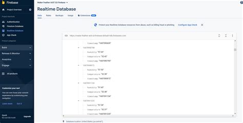 maker feather aiot s3 data logging to firebase