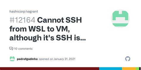 Cannot Ssh From Wsl To Vm Although Its Ssh Is Possible From Host