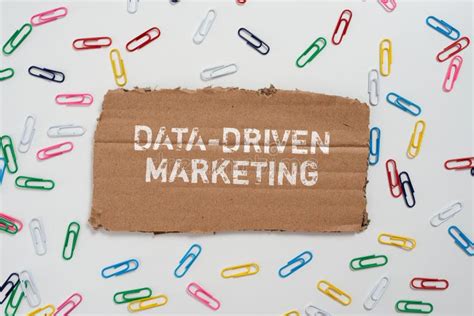 Conceptual Display Data Driven Marketing Business Concept Strategy