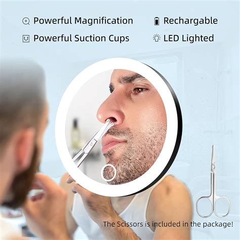 Travel Makeup Mirror Jjhxr 20x Magnifying Mirror With Lights 20x