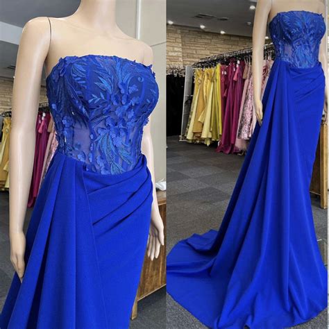 Corset Prom Dresses Royal Blue Sheath · Dressydances · Online Store