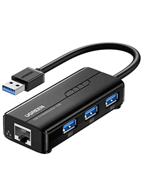 Ugreen In Usb Hub To Ethernet Adapter Gigabit Usb Ethernet Hub To Rj Lan Adaptor With
