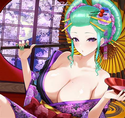 Muton Muton82 Yakumo Beni Vspo Commission Highres Skeb Commission 1girl Blue Flower