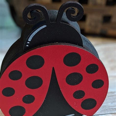 Chunky Ladybug Shelf Sitters Small Farmhouse Adjacent