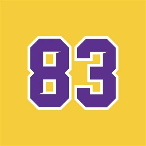 Basketball Sport Number Vector Template 83 23399879 Vector Art At Vecteezy