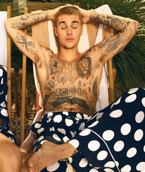Alexis Superfan S Shirtless Male Celebs Justin Bieber Shirtless With Wife Hailey For Vogue Magazine