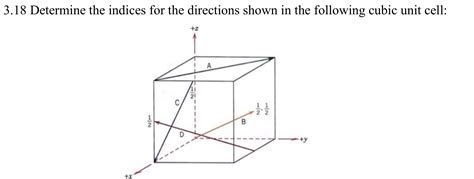 Solved 3 18 ﻿determine The Indices For The Directions Shown
