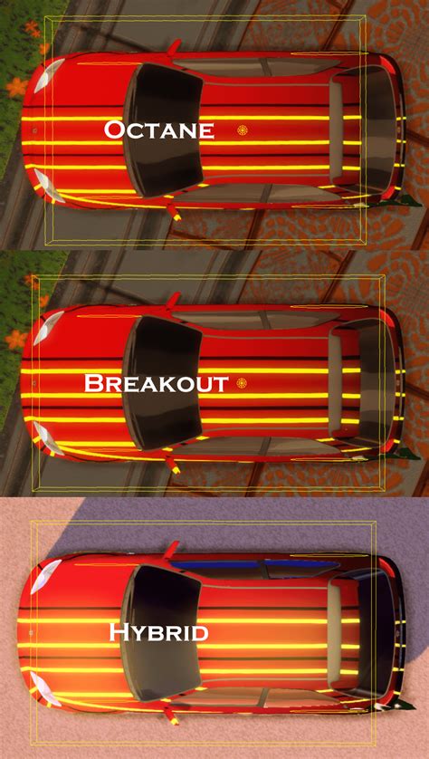 Honda Civic Hitbox Comparison Octane Vs Breakout Vs Hybrid R Rocketleague