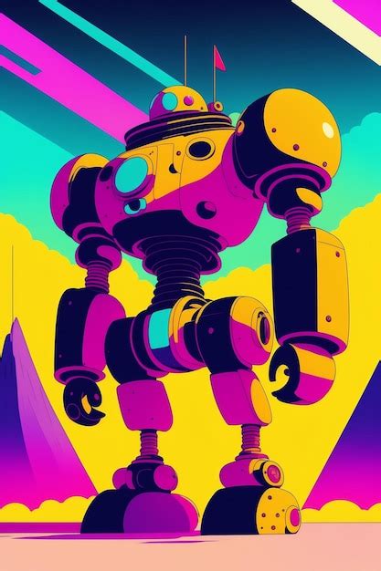 premium ai image a poster that says robot on it