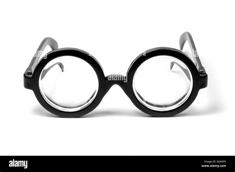 Round Nerd Eye Glasses Stock Photo Alamy