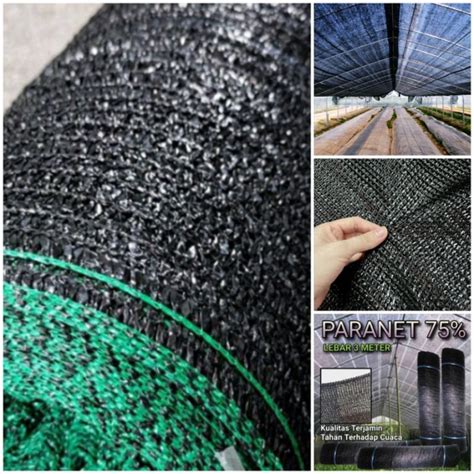 Jual Jaring Paranet 75% Rajut Zig-zag Grade A ( Lebar 3 Meter x Panjang Sesuai pesanan ...
