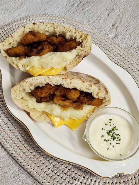 피타브레드 치킨 샌드위치 만들기매쉬드포테이토 만들기