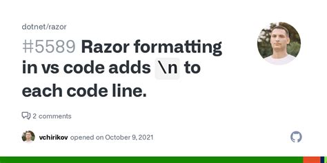 Razor Formatting In Vs Code Adds `n` To Each Code Line · Issue 5589