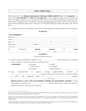Fillable Online Proxy Vote Definition Investopedia ComProxy Form Sample Template To Fill Out
