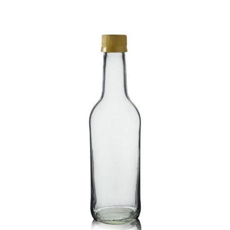 330ml Clear Glass Water Bottle With Screw Cap Ampulla