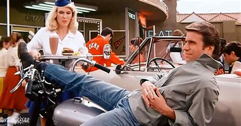 Fonzies Motorcycle A Cool Look Back At Happy Days Madly Odd