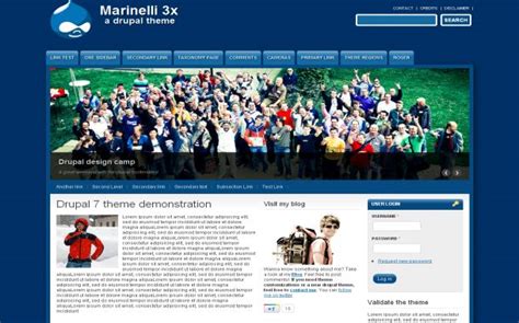 Gray Blue Business Jquery Drupal Theme Template