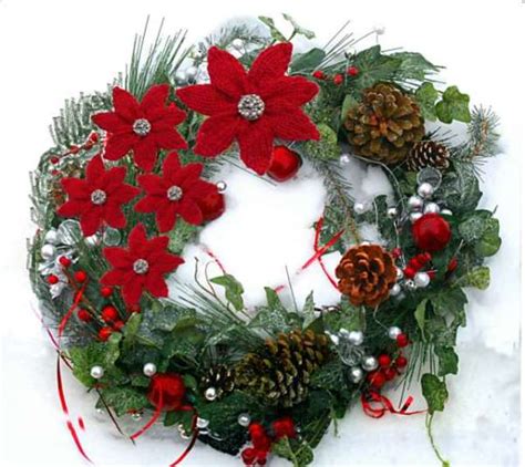 Poinsettia Flower Knitting Pattern Knitting