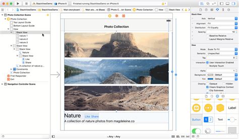 An Introduction To Stack Views In Ios 9 And Xcode 7 Scene Photo Tutorial Free Tutorial