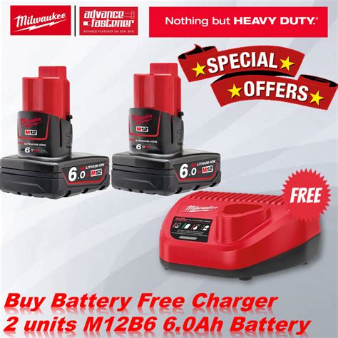Milwaukee M12 Batteries And Chargers For 2 0ah 3 0ah 4 0ah 6 0ah Red Lithium™ Ion Battery