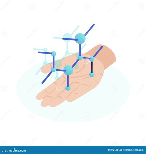 Nanotechnology Isometric Flowchart Cartoon Vector