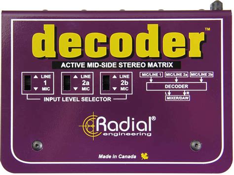 Radial Decoder Midside Sum And Difference Matrix Solotech