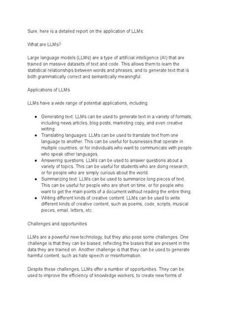 application of llms pdf