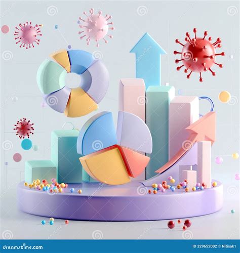 3d Render Icon Pie Chart Showing Anatomy With Labeled Organs Icon 3d Vision Stock Illustration