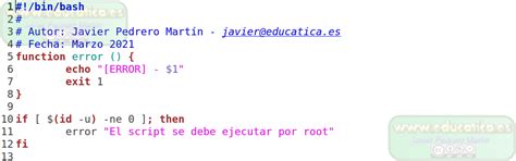 Análisis De Bash Shell Scripts Ejercicio 02 Educatica
