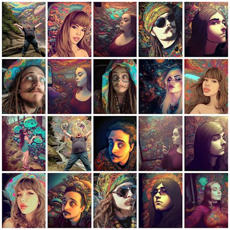 Create Psychedelic Portrait Art Of You By Themagnumopus Fiverr