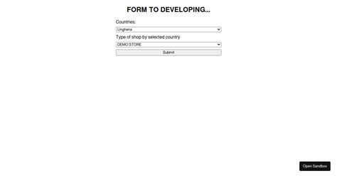 react hook form cascading select dev forked codesandbox