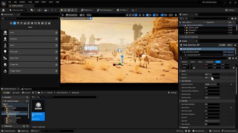 pixel lab heat distortion and blur for unreal engine