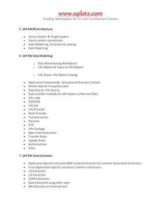 SAP BI Course Structure DOCX