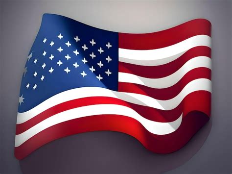Premium Ai Image 3d American Flag