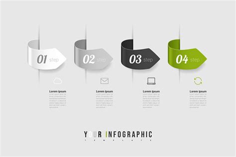 인포그래픽은 4가지 옵션 단계 또는 프로세스를 갖춘 벡터 및 마케팅 아이콘을 디자인합니다 연간 보고서 흐름도 다이어그램 프리젠 테이션 웹 사이트에 사용할 수 있습니다