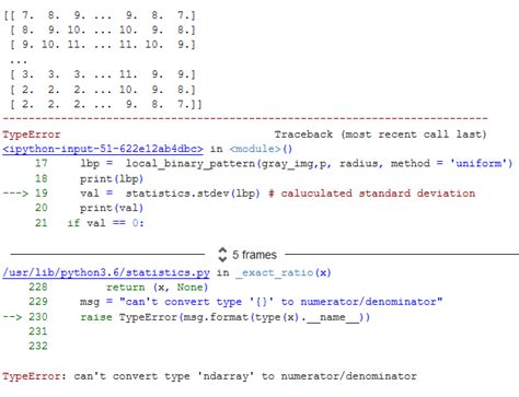 Python TypeError Can T Convert Type Ndarray To Numerator Denominator Stack Overflow