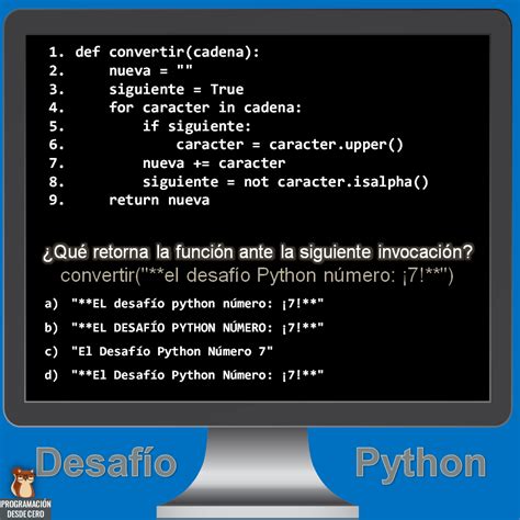 Desafío Python número Programación desde cero