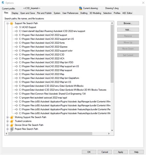 networked cad management part 1 support folder acad lsp and acaddoc