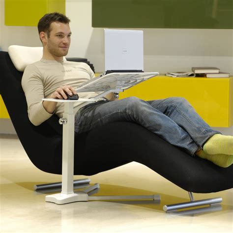 Lounge Book White Ergonomic Laptop Stand For Armchair Sofa Bed 100