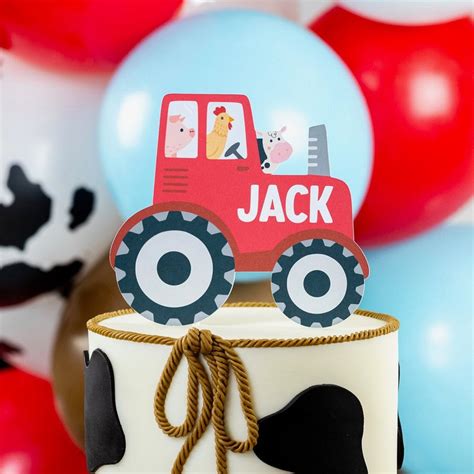 Farm Cake Topper Etsy