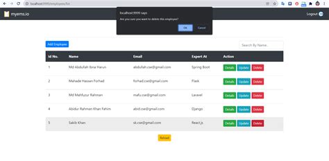 Github Mdabdullahibnaharunemployee Management System Crud Project Using Thymeleaf Spring