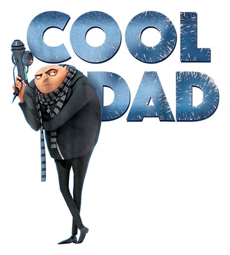 Mens Despicable Me Minions Gru Cool Dad Graphic Sticker By Eiliyg Isaak
