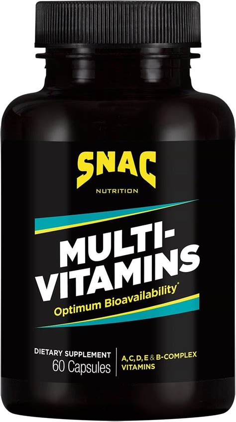 Amazon Com SNAC Multi Vitamins Daily Supplement With Optimum Bio Availability 60 Capsules