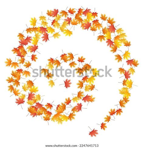 Maple Leaves Vector Background Autumn Foliage Stock Vector Royalty