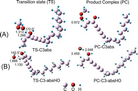 Optimized Geometries Of Transition State Ts And Product Complex Pc