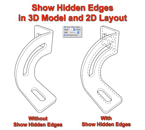 Show Hidden Edges As Dashed Lines In D Model And D Layout Knowledge Base