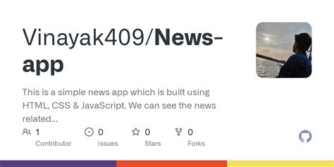 Github Vinayak News App This Is A Simple News App Which Is Built Using Html Css