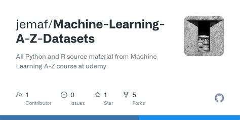 Github Jemafmachine Learning A Z Datasets All Python And R Source