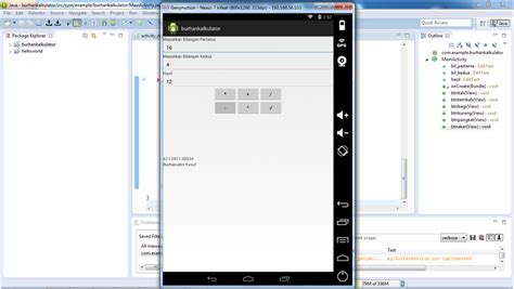 PONDOK TUGAS Tutorial Membuat Aplikasi Kalkulator Sederhana Untuk Android